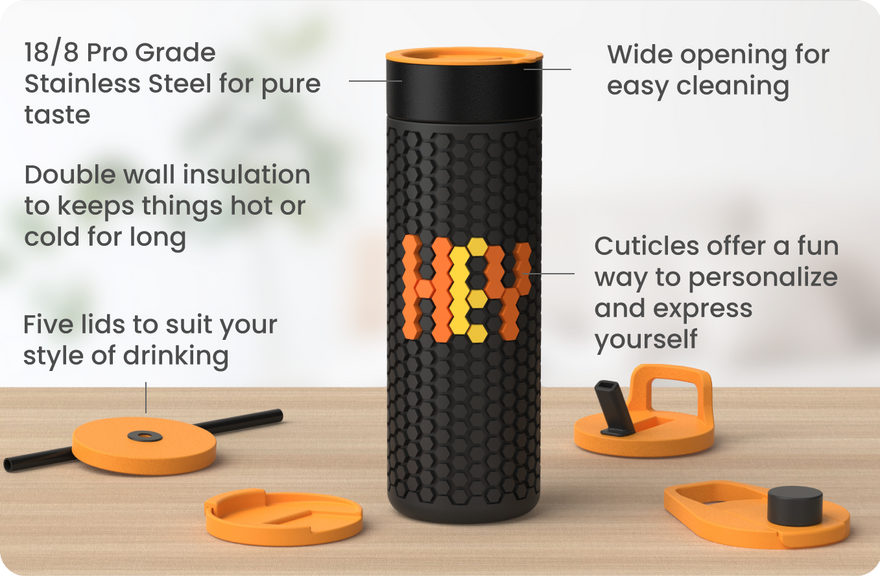 Cutics - A Personalizable Bottle for Self Expression